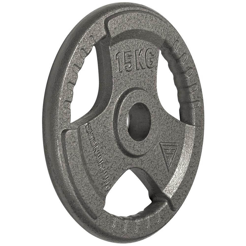 Hit Fitness Olympic Cast Iron Tri-Grip Disc | 15kg | Strength | Hit ...
